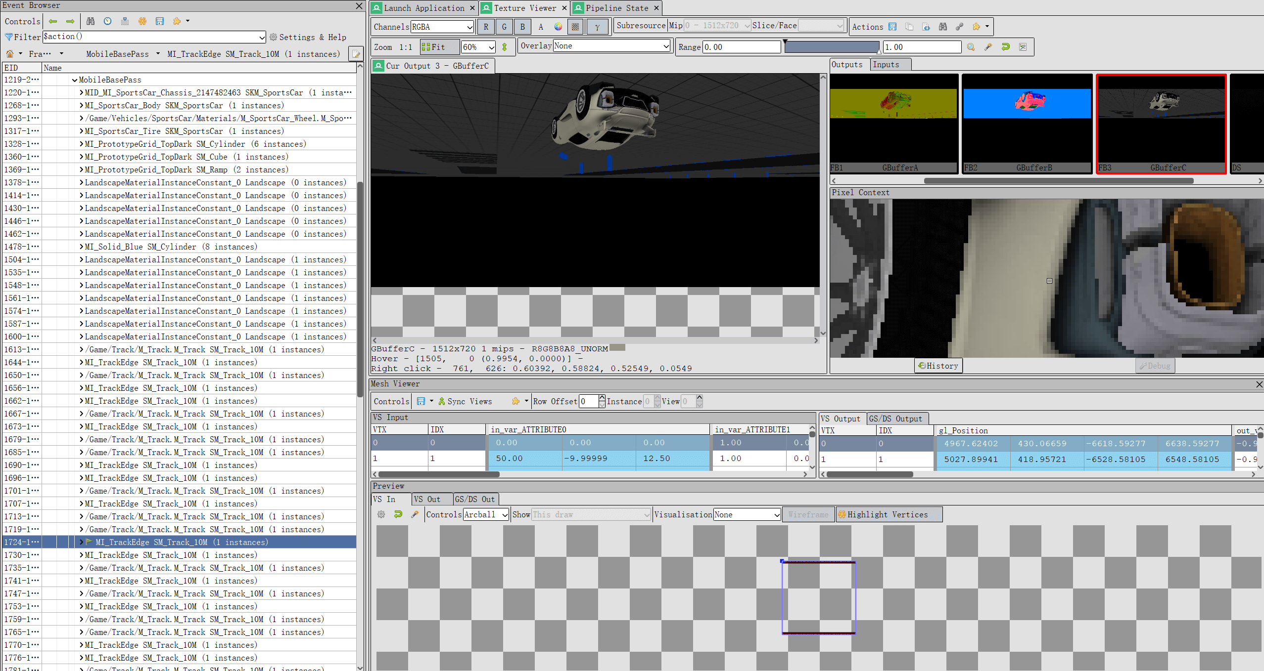【UE4 渲染管线系列2】一帧之间：RenderDoc一窥渲染流程 – Zephyr AN's Lemonade Stand