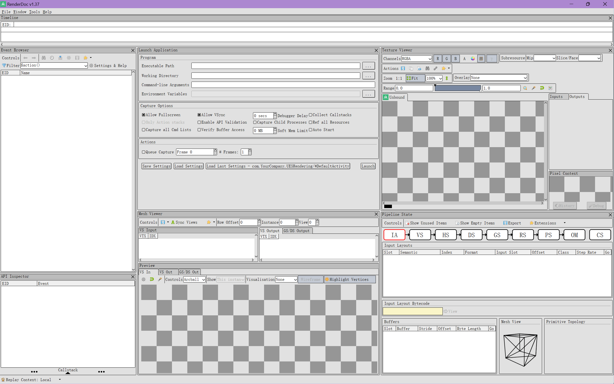 【UE4 渲染管线系列2】一帧之间：RenderDoc一窥渲染流程 – Zephyr AN's Lemonade Stand